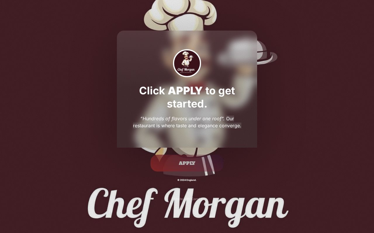 ChefMorgan part time